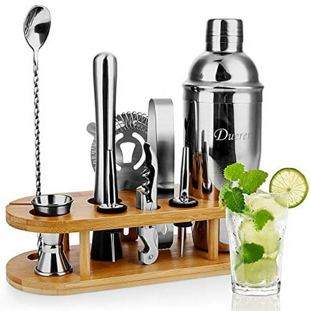 Duerer Bartender Kit with Stand, 11-Piece cocktail Kit with Stylish ...