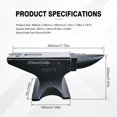 JXXRZ 66 lbs(30KG) Single Horn Anvil, Cast Steel Anvil with Counterop ...