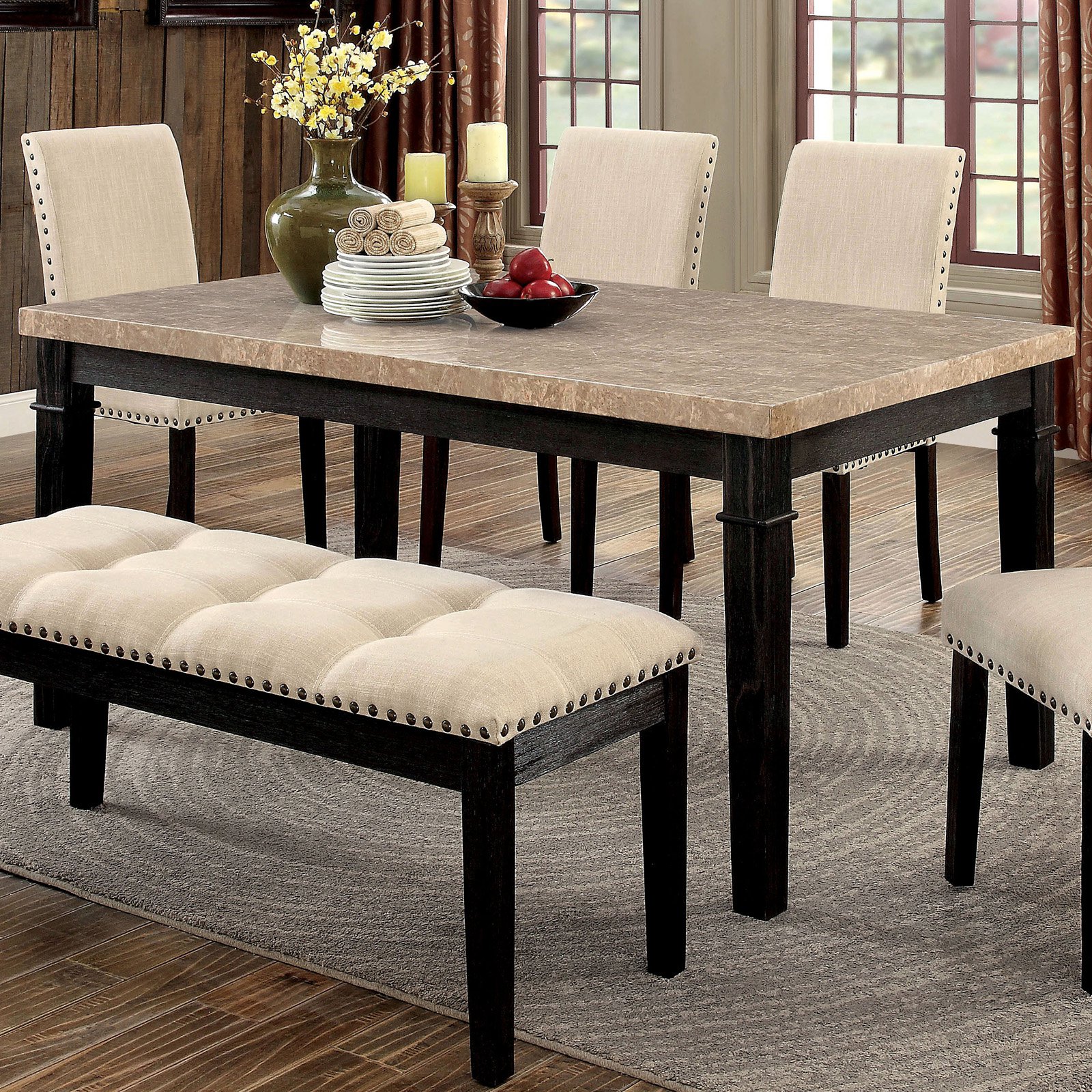 Faux Marble Dining Table Reviews Furniture Of America Althea