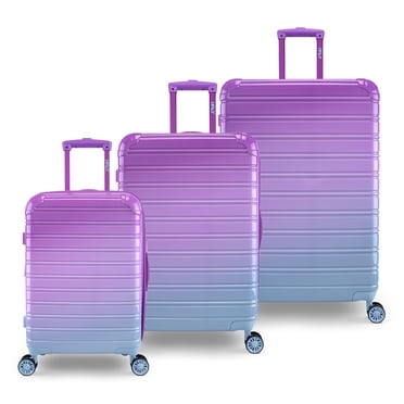 iFLY Hardside Fibertech Luggage 28" Checked Luggage, Midnight Berry ...