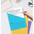 Better Office Products Letter Size Slash File Folder with Pockets 25 ...