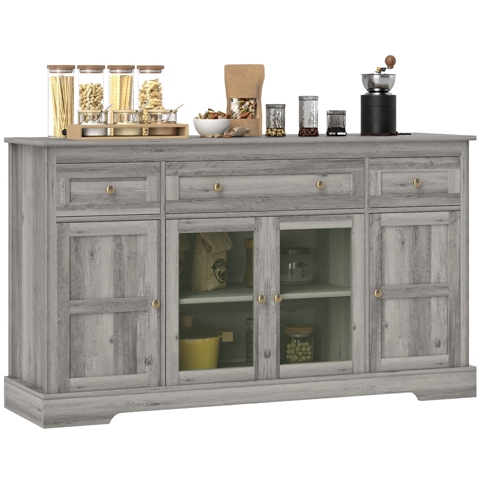 Click here for Homcom Sideboard Buffet Cabinet  Coffee Bar Cabine... prices