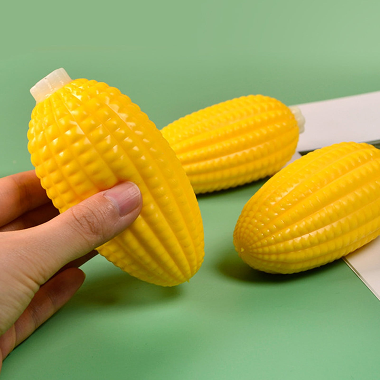 Soft TPR Elastic Corn Squeeze Toy Quick Rebound Simulation Pinch Toy ...