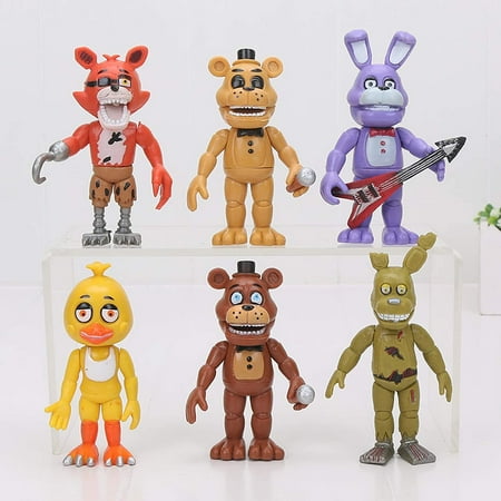 6Pcs/Set 10cm Five Nights at Freddy's 4 Sister Location Chica Funtime ...