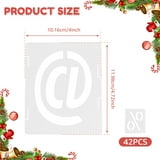 Austok 42Pcs Letter Stencils Reusable Alphabet Stencils Interlocking ...