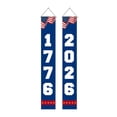 2PCS Independence Day Banner Househol Pendan Decorative Drop For Living ...