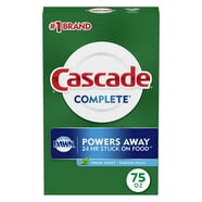 Cascade Total Clean ActionPac Dishwasher Detergent Pacs Lemon Scent ...