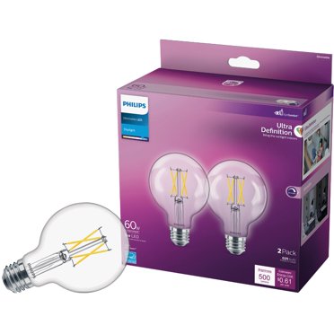 Philips Hue A19 Bluetooth Smart LED Bulb, 2-Pack, White - Walmart.com