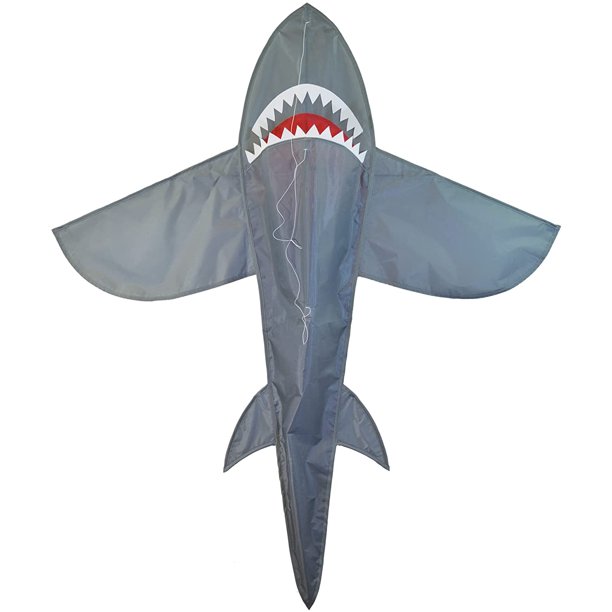 In the Breeze 3338 — 5' 3D Grey Shark Kite — Fun Easy Flying Single ...