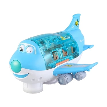 Kids Airplane Toy - Bump and Go Plane with Led Flashing Lights and ...