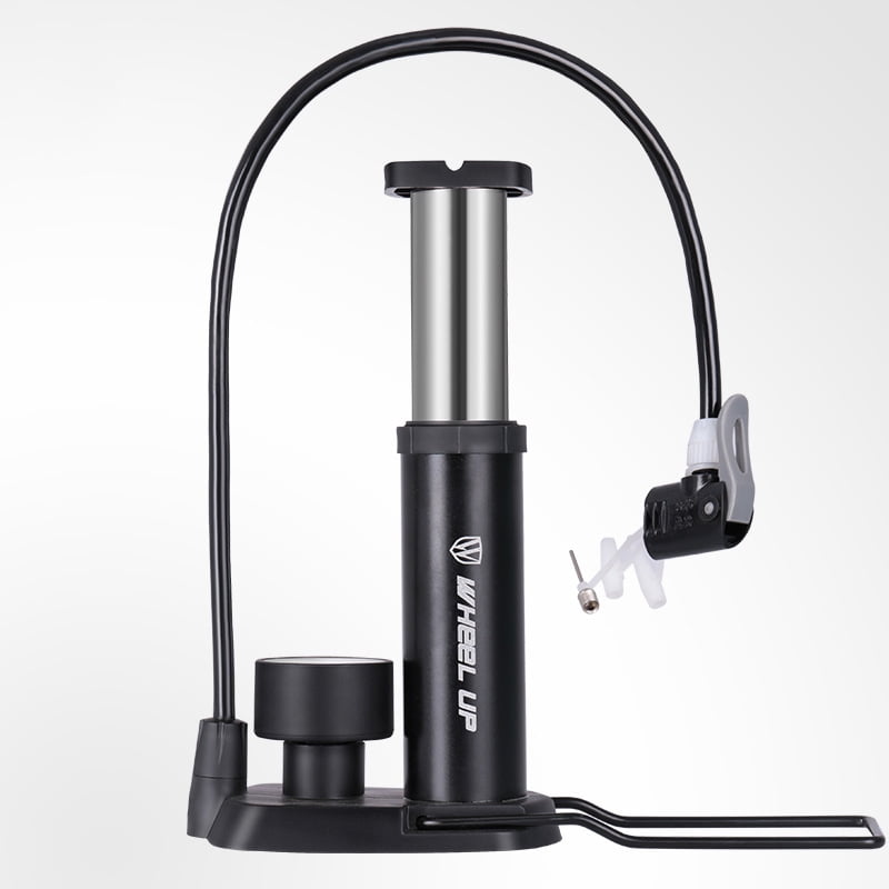 Wheel Up Mtb Bike Bicycle Foot Pump Electric Scooter Pressure Gauge Air