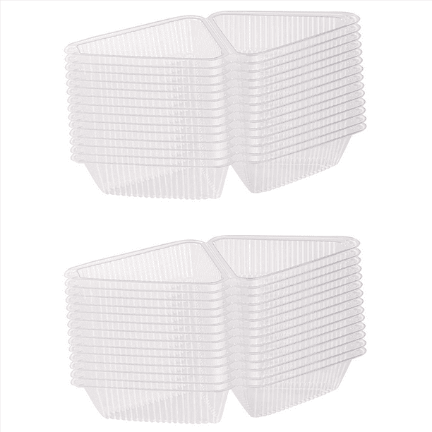 200Pcs Triangle Cheesecake Boxes Slice Cake Box Triangle Pie Holders ...