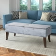 Antonio 46" Wide Bench in Velvet - Walmart.com