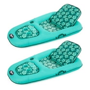 SwimWays Vinyl Spring Recliner with Canopy Pool Float, Blue - Walmart.com