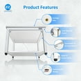 EZ Laundry Pedestal Compact 24" x 18" Washer Dryer Riser with Pull-Out ...