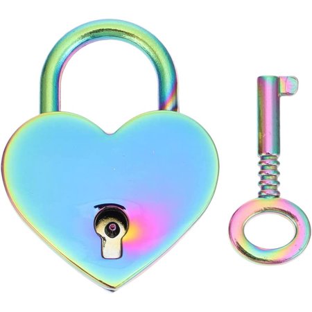 Heart Shaped Padlock Couple Wishing Lock Jewelry Box Padlock Wishing ...