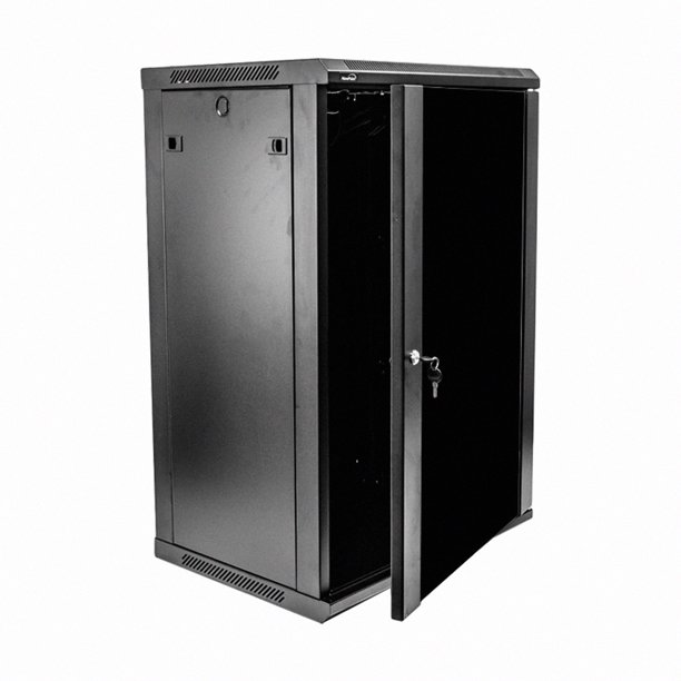 Navepoint 18U Deluxe IT Wallmount Cabinet Enclosure 19-Inch Server ...