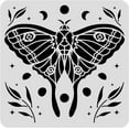 12x12" Moth Plastic Stencils Moon Star Grass Drawing Templates for Wood ...