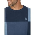 U.S. Polo Assn Men's Textured Patchwork Sweater - Walmart.com