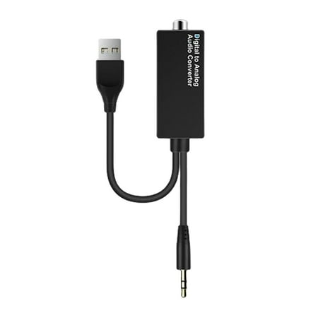 Digital to Analog Audio Adapter Converter Box, DAC Converter 4 Receiver ...