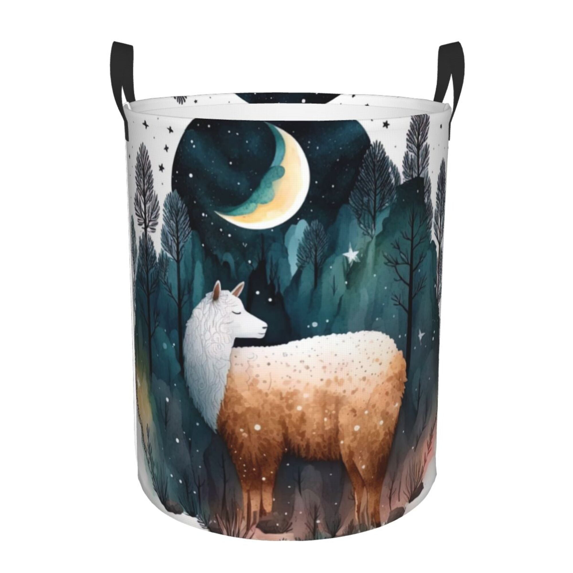 ZICANCN Laundry Basket Organizer, Llama Alpaca Peru Collapsible Hamper ...