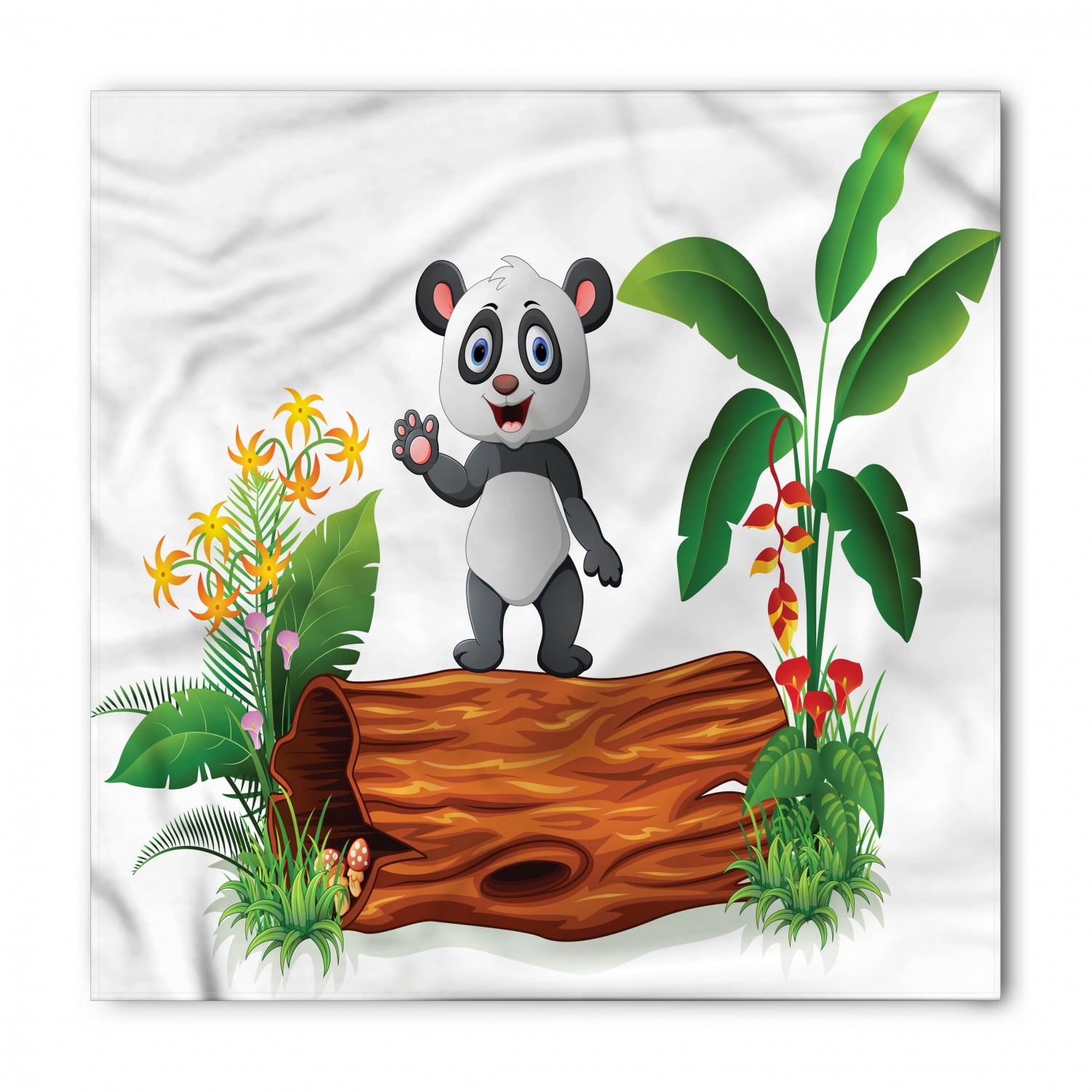 Panda Bandana, Baby Panda Posing, Unisex Head and Neck Tie, by ...