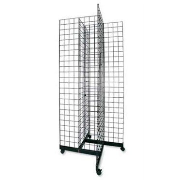 Bonnlo 6' Metal Stand Organizer, Triangle Wire Grid Panel Tower with ...