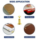 50 Pack of Chicago Screw Post Binding Screws, 6mm Brass Plated Metal ...