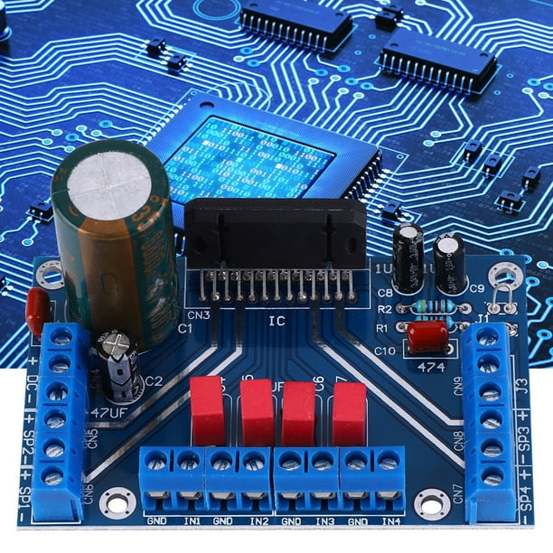 Channel Audio Amplifier Board,DC 12-14.5V 4 Channel Audio Amplifier ...
