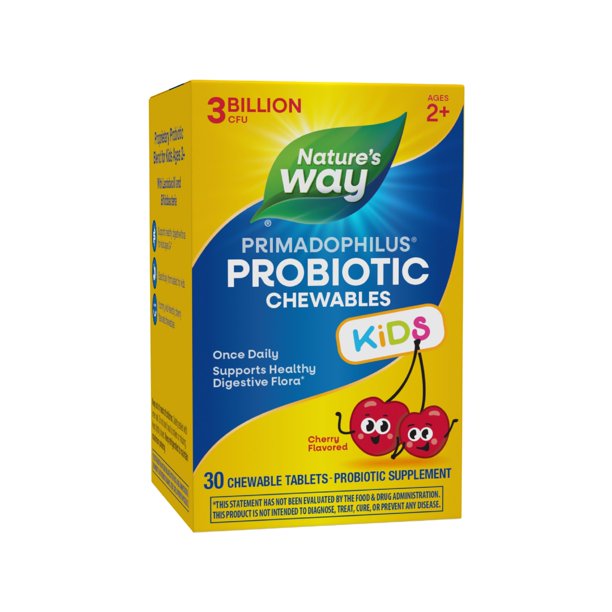 Probióticos masticables Nature's Way Primadophilus Kids 30u | Walmart ...