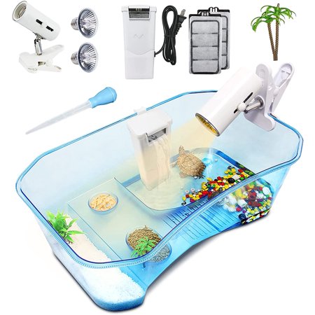 SINDA Baby Small Turtle Tank Kit Turtle Basking Platform with with ...