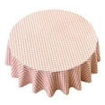 Aoqianlan Round Table Cloth Waterproof Vinyl Tablecloths Oil-Proof ...