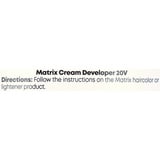 Matrix 20 Volume Cream Developer for Unisex - Long Lasting Hair Color ...