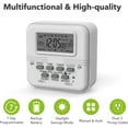 BN-LINK Digital Programmable Timer with 2 Independent Outlets, 7 Day ...