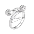Adjustable Knitting Crochet Loop Rings Yarn Guide Finger Holder Unique ...