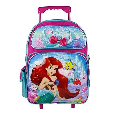Disney The Little Mermaid Pink 16" Rolling Backpack | Walmart Canada