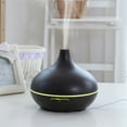 EcoGecko Dark Wood Grain Look Essential Oil Diffuser, Ultrasonic ...
