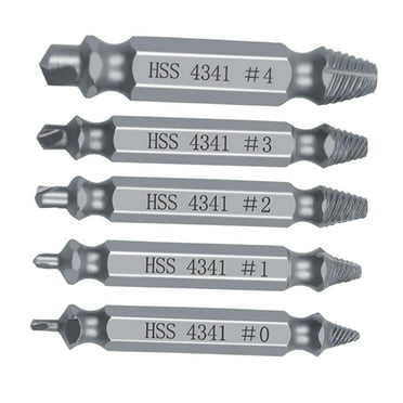HART 5-Piece Screw Extractor Set with Protective Storage Case - Walmart.com