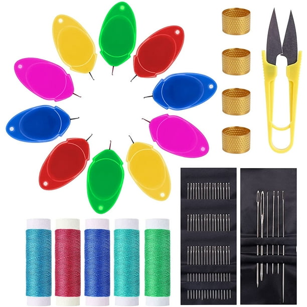 Needle Threader for Hand Sewing 10/20 Pieces, Plastic Wire Loop DIY ...