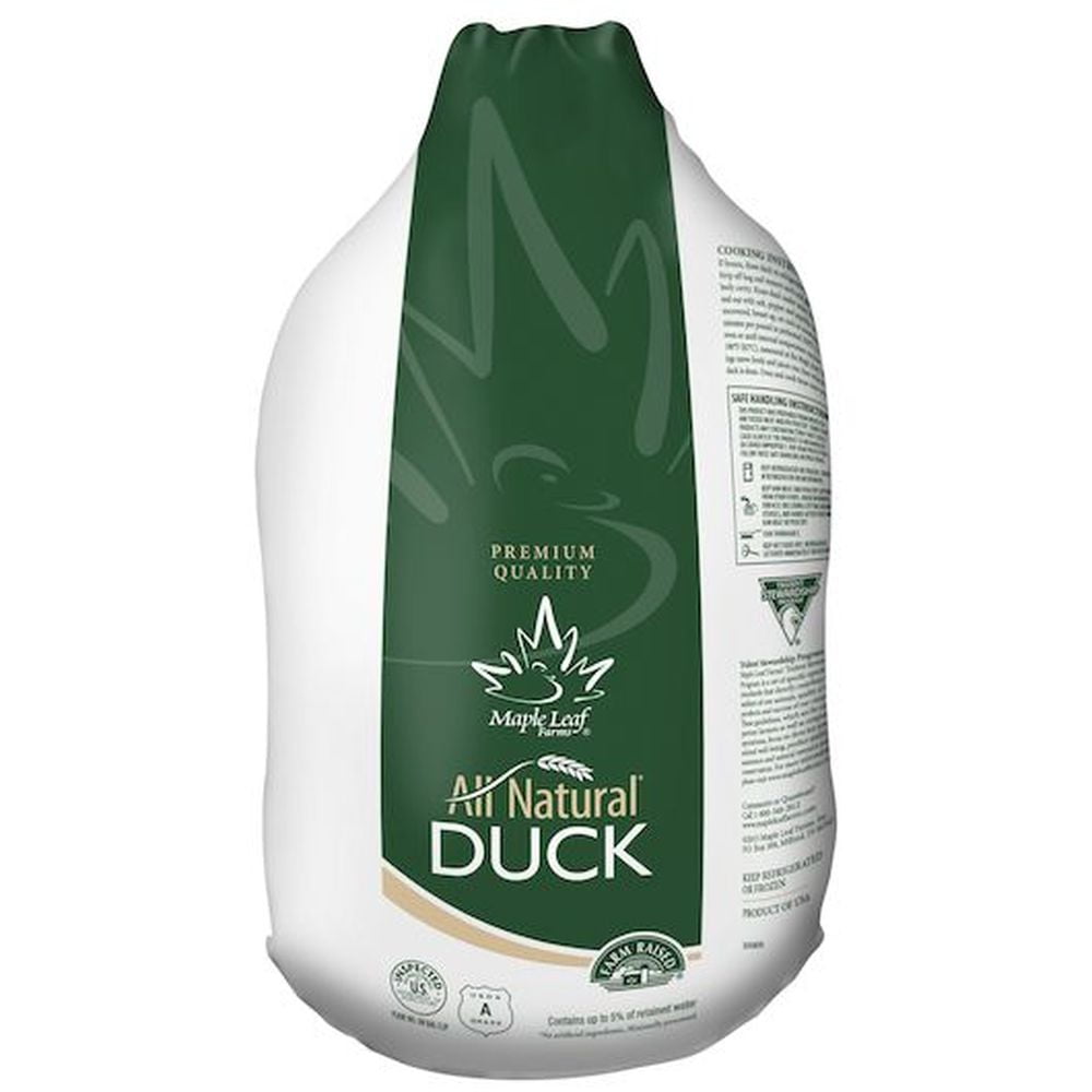 Maple Leaf All Natural Small Whole Duck, 3 to 4.25 Pound -- 6 per case ...
