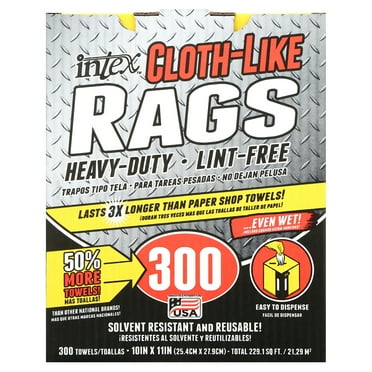 Intex 300ct Box Cloth-Like Rags - Walmart.com