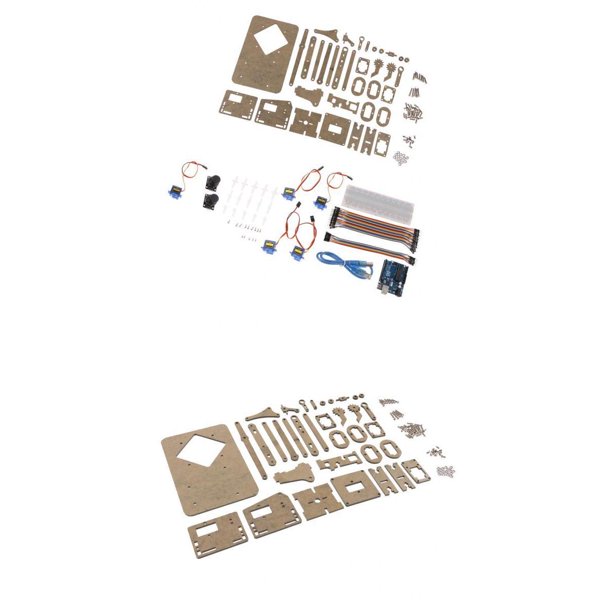 2 Juego Negro Mecánico Robot Arm Garra Sin Servos Para Robótica Arduino ...