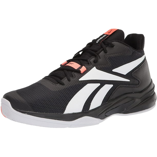 Reebok Mens More Buckets Basketball Shoe 12 Black/White/Orange Flare ...