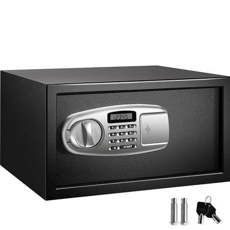 VEVOR Security Safe Box 1.1 Cubic Feet, Safe Deposit Box Black, Cabinet ...