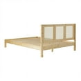 Shop Walker Edison Boho Solid Wood and Rattan Paneled Queen Bedframe ...