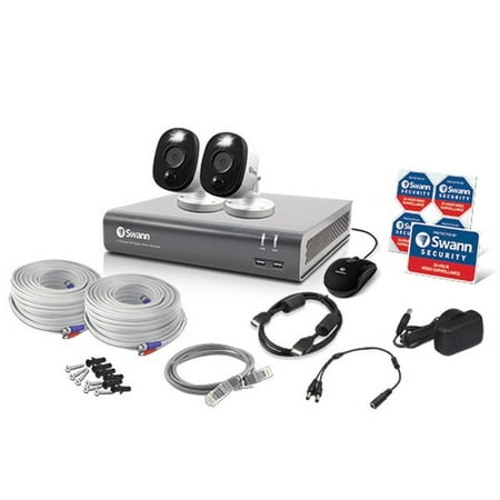 Open Box - Swann 1080P HD 4-Channel 1TB Hard Drive DVR Security System ...
