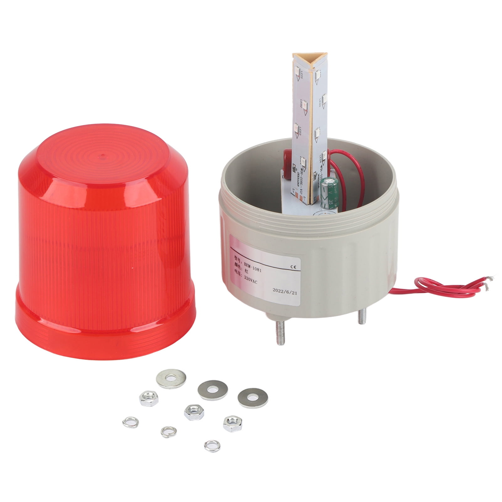 Rotating Warning Light,220VAC Rotating Flashing Signal Strobe Warning ...