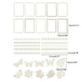 Hariumiu 10Pcs/Set Scrapbooking Pad Lace Pattern Easy to Use ...
