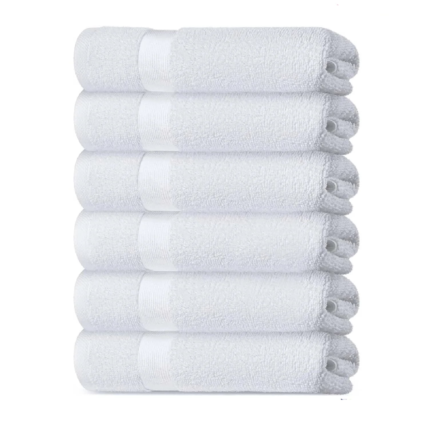 Click here for Canadian Linen Deluxe White Hand Towel 6 Pack 16x3... prices