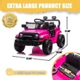 Okybaby 24V Kids Ride On Truck Car with Remote Control,Four-wheel ...